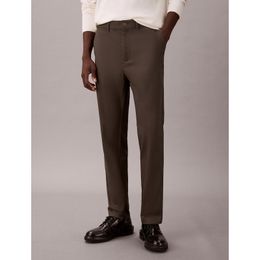 Calvin Klein Herren Stoffhose &raquo;SLIM TAPERED SATEEN CHINO TROUSE&laquo; slim fit grau 36, L&auml;nge 34