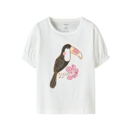 name it M&auml;dchen T-Shirt &raquo;NMFHONEIA SS TOP BOX&laquo; Baumwollmischung, normal geschnitten 104