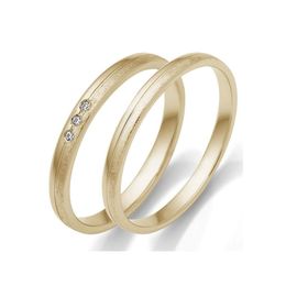Firetti Unisex Trauring &raquo;Schmuck Geschenk Gold 375 Hochzeit Ehering "LIEBE"&laquo; Made in Germany, wahlweise mit oder ohne Brillanten gold 62, 0,02 SI = 