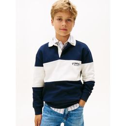 Tommy Hilfiger Jungen Langarm-Poloshirt Regular fit, f&uuml;r Kinder bis 16 Jahre blau 74