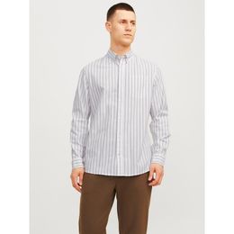 Jack & Jones Jack & Jones Herren Langarmhemd &raquo;JJEOXFORD SHIRT LS NOOS&laquo; beige M, N-Gr