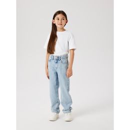 name it M&auml;dchen Straight-Jeans &raquo;NKFROSE HW STRAIGHT JEANS 9222-BE NOOS&laquo; blau 164, N-Gr