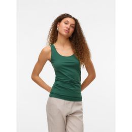 V&eacute;ro Moda Vero Moda Damen Tanktop &raquo;VMLULU LONG TANK TOP JRS GA NOOS&laquo; Baumwollmischung, regular fit gr&uuml;n XL