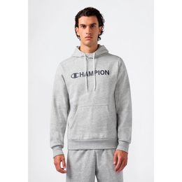 Champion Herren Kapuzensweatshirt &raquo;Graphic Hoodie&laquo;, mit Kapuze, aus Baumwolle und Polyester, in den Gr&ouml;&szlig;en S bis XXL grau L (52/54)