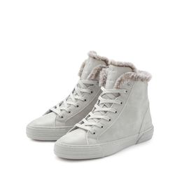 ELBSAND Damen Stiefelette &raquo;Stiefel, Boots, Schn&uuml;rstiefelette, Sneaker, Schn&uuml;rschuh&laquo; mit kuscheligem Futter VEGAN grau 37