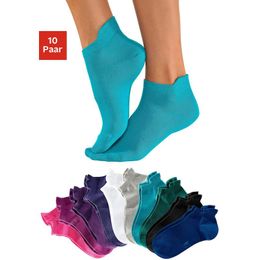 Kangaroos Damen Kangaroos Sneakersocken &raquo;Damen Sneaker Socken Kurze Socken Sportsocken Fitness Reisen Alltag&laquo; Packung, Gro&szlig;packung, 10 Stk. tlg. mit 