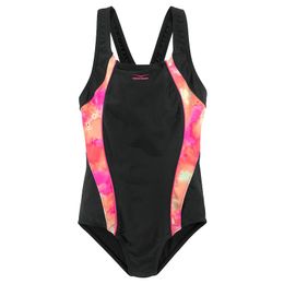 Venice Beach M&auml;dchen Badeanzug &raquo;Epica Kids&laquo; mit neonfarbigem Druck pink 158/164, N-Gr