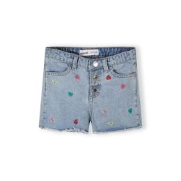 Minoti Shorts M&auml;dchen Gr&ouml;&szlig;e 110/116 t&uuml;rkis / blue denim / gelb / hellpink