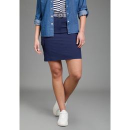 Kangaroos Damen Kangaroos Cargorock mit G&uuml;rtel, kniefrei, aus Popeline, mit Eingrifftaschen 42