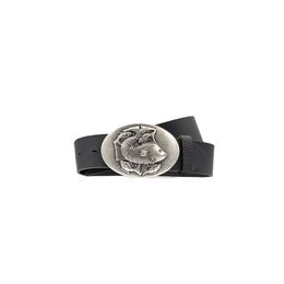 Rettungsring G&uuml;rtel Damen Lederg&uuml;rtel schwarz 90