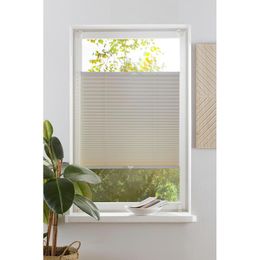 OTTO home Plissee &raquo;LAHOLM&laquo; Lichtschutz ohne Bohren verspannt Fixma&szlig;, Bestseller mit &uuml;ber 4000-Bewertungen, f&uuml;r Fenster & T&uuml;r beige Obermaterial: 100% 