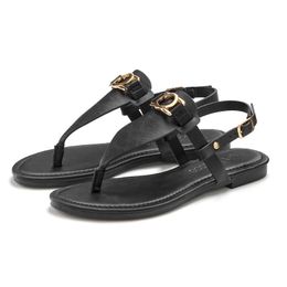 Vivance Damen Zehentrenner &raquo;Sandale, Sommerschuh, Pantolette,&laquo; NEU mit Schmuckelement & weicher Innensohle VEGAN schwarz 36