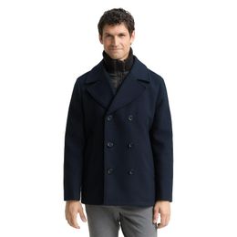 Tom Tailor Damen Tom Tailor Wolljacke mit abnehmbarer Innenjacke blau XL