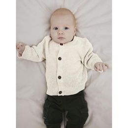 name it Jungen Strickjacke &raquo;NBNBUBBA LS KNIT CARD NOOS&laquo; in dezent strukturierter Qualit&auml;t beige 62