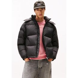 Tommy Jeans Herren Steppjacke &raquo;ALASKA DOWN PUFFER&laquo; mit Kapuze &Uuml;bergangsjacke Regular fit mit abnehmbarer Kapuze schwarz XXL