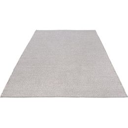 LUXOR living Teppich &raquo;Liv, LAGERR&Auml;UMUNG&laquo; rechteckig 12 mm H&ouml;he Handweb, reine Baumwolle, handgewebt, Uni-Farben, leicht meliert grau Baumwolle B : 
