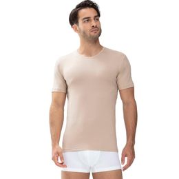 Mey Herren Unterziehshirt &raquo;Dry Cotton Functional&laquo; Kurzarm, Rundhals-Ausschnitt, Single Jersey, mit extra-langem R&uuml;cken beige 8 (XXL), N-Gr