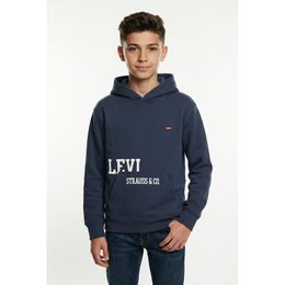 Levi's Kids Jungen Levi's Kids Kapuzensweatshirt &raquo;LVB CUTOFF LEVI'S HOODIE&laquo;, mit Markenprint blau 3 (98)