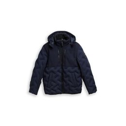 Tom Tailor Herren Tom Tailor Steppjacke mit Kapuze mit Kapuze blau XL