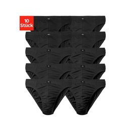 H.I.S. H.I.S Herren Slip &raquo;M&auml;nner Unterhose&laquo; Packung, 10 Stk. in Unifarben schwarz 3 (XS), 10 Stk.