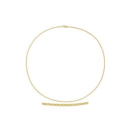 Firetti Herren Collierkettchen &raquo;Schmuck Geschenk Gold 375 Stegankerkettengliederung 1,6 mm breit&laquo; Made in Germany gold 50, Gelbgold 375, B: 1,6mm