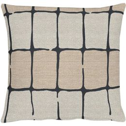 Apelt Dekokissen &raquo;Monte&laquo; Kissenh&uuml;lle ohne F&uuml;llung, 1 St&uuml;ck braun Baumwolle, Kunstfaser, Polyester B/L: 40cm x 40cm, 1 Stk.