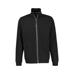 Lerros Herren Lerros Sweatjacke &raquo;SELA&laquo; mit B&uuml;ndchen schwarz M