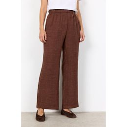 soyaconcept Damen soyaconcept Schlupfhose &raquo;SC-CHARISSA 3-C&laquo; aus Polyester, langer Schnitt, elastischer Bund, pflegeleicht braun XL (42), N-Gr