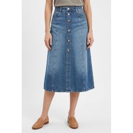 BOSS Orange Damen BOSS Orange Jeansrock &raquo;DNM MIDI SKIRT Premium Damenmode&laquo; in Midi-L&auml;nge, Knopfverschluss 31