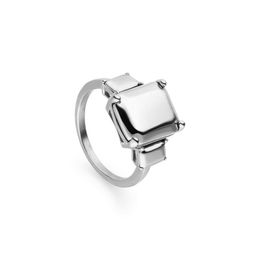 Liebeskind Berlin Damen Fingerring &raquo;Steel Diamond&laquo; 54, Edelstahl, 2mm