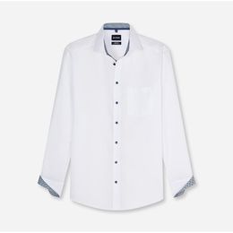 OLYMP Herren OLYMP Langarmhemd &raquo;Luxor&laquo; Businesshemd, New-Kentkragen, Modern Fit, verl&auml;ngerter Arm 42, Verl&auml;ngerter Arm