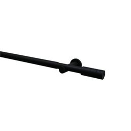 Gardinia Gardinenstange &raquo;Set Metall 22/25 mm&laquo; &Oslash; 25 mm 1 l&auml;ufig-l&auml;ufig ausziehbar 1-Lauf schwarz Aluminium L: 100cm - 190cm &Oslash; 25mm, 1 l&auml;ufig, links