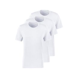 Bruno Banani Herren T-Shirt Packung, 3 Stk. mit Rundhals-Ausschnitt wei&szlig; XXL