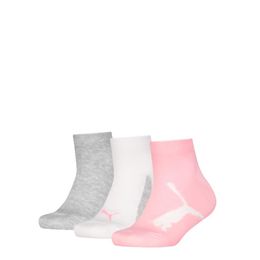 Puma Herren Puma Kurzsocken &raquo;Puma KIDS BWT QUARTER 3P&laquo; 3er-Pack, mit verst&auml;rkter Zehenkonstruktion rosa 39-42