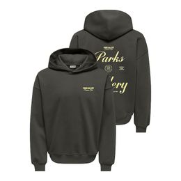 Only & Sons Only & Sons Herren ONLY & SONS Sweatshirt &raquo;ONSPARKS GALLERY RLX SWEAT HOODIE NOOS&laquo;, Baumwollmischung, regular fit grau L
