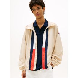Tommy Jeans Herren Windbreaker &raquo;CHICAGO FLAG&laquo; mit Kapuze Regular fit mit Kapuze beige M