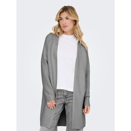 Only Damen Only Strickjacke &raquo;ONLKATIA LS STRUCT OPEN CARDIGAN CC KNT&laquo; grau L