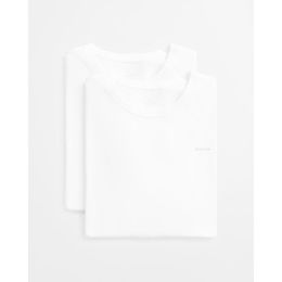 Gant Herren Kurzarmshirt &raquo;C-NECK T-SHIRT 2-PACK&laquo; Mit Rundhalsausschnitt wei&szlig; 3XL