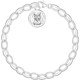 Thomas Sabo Damen Thomas Sabo Charm-Armband &raquo;Thomas Sabo x HARIBO Schmuck: Charm-Armband&laquo; silber 17, Silber 925 (recycelt)
