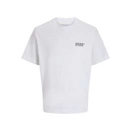 Jack & Jones Jack & Jones Herren Print-Shirt &raquo;JCOCALMA BACK PRINT TEE SS CREW NECK&laquo; mit Backprint wei&szlig; M