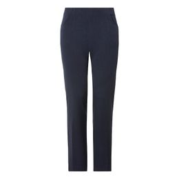 KjBRAND Damen KjBRAND Schlupfhose &raquo;Schlupfhose Susie in Bi-Stretch, Kammgarnoptik&laquo; Sommerhose, ideal f&uuml;r kr&auml;ftige Oberschenkel blau 26, K-Gr
