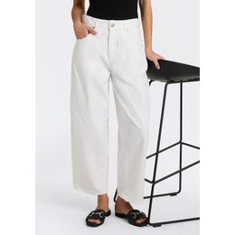 Herrlicher Damen 5-Pocket-Jeans &raquo;Barrow Denim White Stretch&laquo; im Barrel Fit, Abn&auml;her wei&szlig; 28, N-Gr