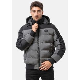 Cipo & Baxx Cipo & Baxx Herren Steppjacke mit Kapuze grau 3XL