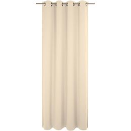 WIRTH Vorhang &raquo;Newbury&laquo; &Ouml;sen 1 Stk. tlg. beige Jacquard, Baumwolle, Polyester 145cm, &Ouml;sen, 130cm