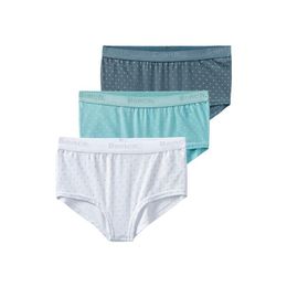 Bench. Kinder Panty Packung, 3 Stk. mit P&uuml;nktchen Print wei&szlig; 170/176, 3 Stk.