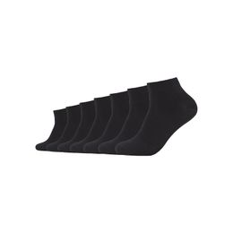 Camano Damen Kurzsocken &raquo;ca-soft&laquo; 7 Paar, mit hohem Baumwollanteil schwarz 39-42