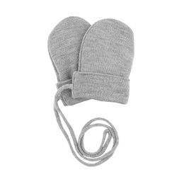 MaxiMo Damen MaxiMo F&auml;ustlinge mit Merinowolle, weich gef&uuml;ttert, Halteband, basic, bequem grau 1