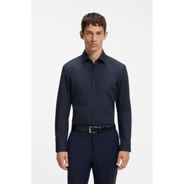 Hugo Herren Hugo Langarmhemd &raquo;Kenno&laquo; Slim-Fit Hemd aus b&uuml;gelleichter Baumwoll-Popeline 45, N-Gr