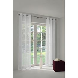 WIRTH Vorhang &raquo;SALLY&laquo; &Ouml;sen 1 Stk. tlg. Store wei&szlig; Voile, Polyester 120cm, &Ouml;sen, 140cm