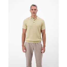 Lerros Herren Lerros Poloshirt mit Strick-Struktur beige L